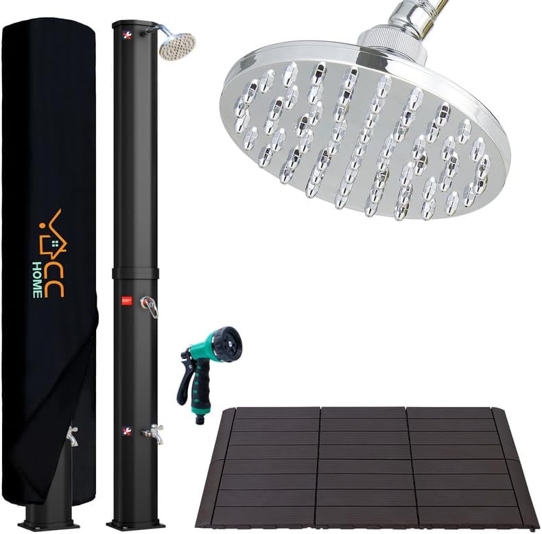 Duchas solares para exterior, ¡y disfruta del agua caliente!